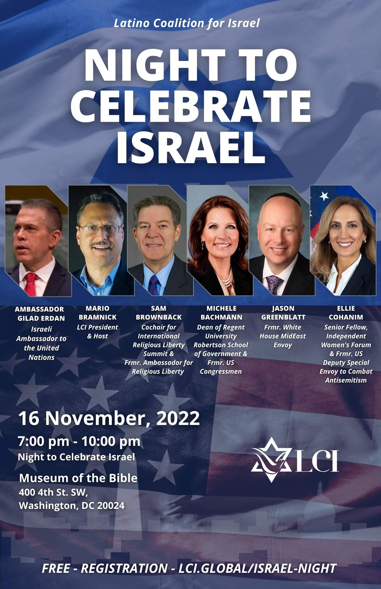 Night to Celebrate Israel – November 16, 2022 | Latino Coalition For Israel